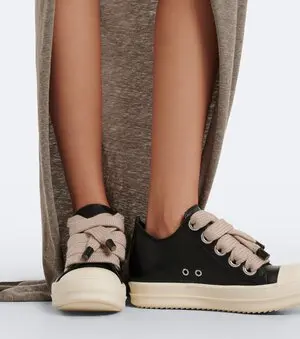 Rick Owens Jumbolace Leather Sneakers