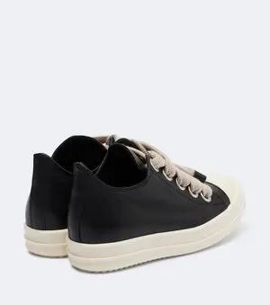 Rick Owens Jumbolace Leather Sneakers