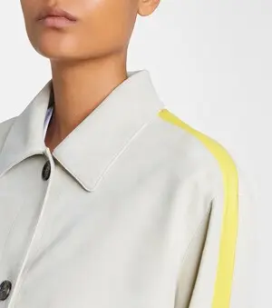 Loewe Suede And Leather Trimmed Jacket - Beige