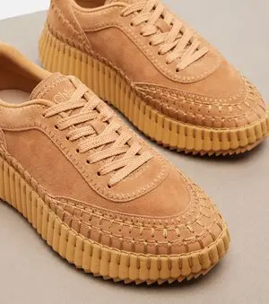 Chloé Nama Suede Platform Sneakers