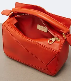 Loewe Puzzle Featherlight Mini Top-handle Bag - Orange