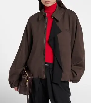 Loewe Double L Paneled Blouson Jacket