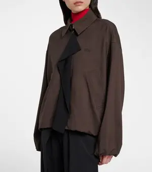 Loewe Double L Paneled Blouson Jacket