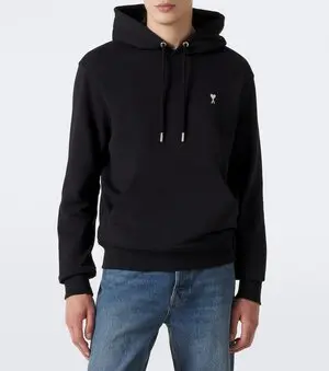 AMI Paris De Cœur Cotton Jersey Hoodie