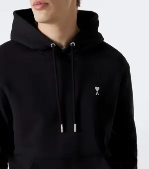 AMI Paris De Cœur Cotton Jersey Hoodie