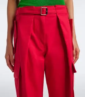Loewe Cotton And Silk Cargo Pants
