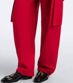 Loewe Cotton And Silk Cargo Pants