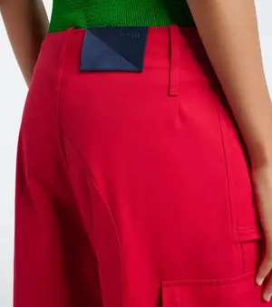 Loewe Cotton And Silk Cargo Pants