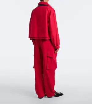 Loewe Cotton And Silk Cargo Pants
