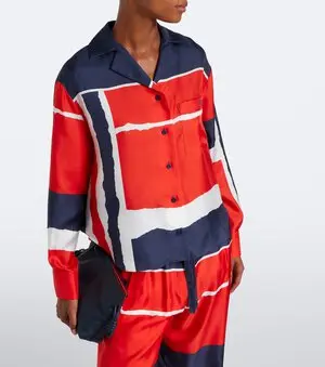 Loewe Printed Silk Twill Shirt