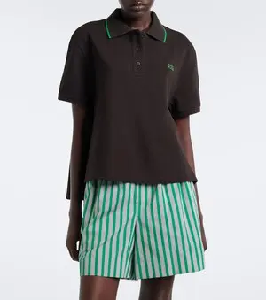 Loewe Double L Cotton Piqué Polo Shirt
