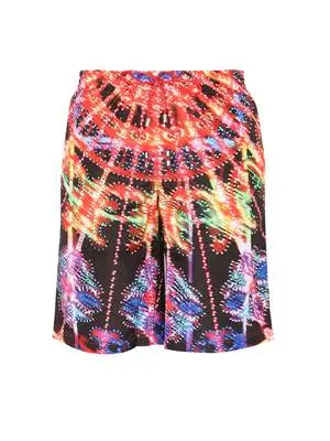 Dolce & Gabbana Long Swimsuit With Elastic Drawstring Waistband - Multicolor