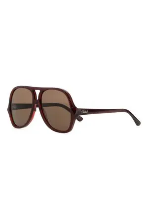 Chloé Oversized Square Frame Sunglasses - Multicolor