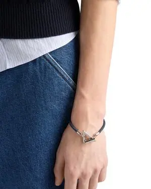Prada Braided Nappa Leather Bracelet
