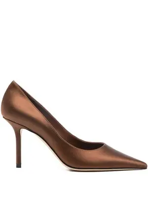 JIMMY CHOO Lvoe Leather Pumps - Brown