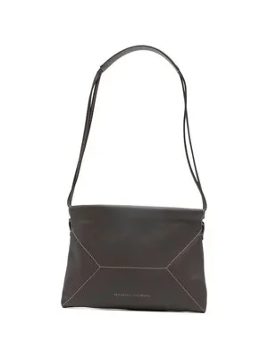 Brunello Cucinelli Leather Shoulder Bag - Brown