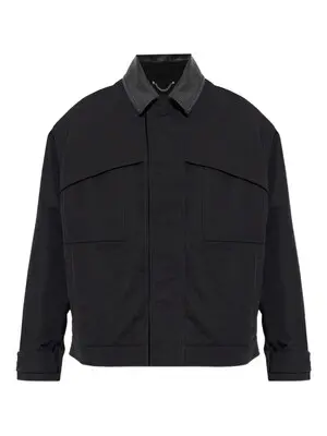 GOLDEN GOOSE Padded Jacket With Leather Collar