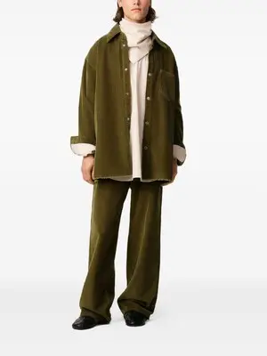 AMI Paris Cotton Overshirt - Brown