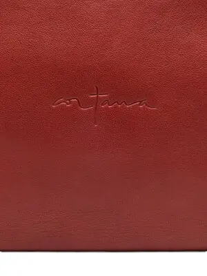 CORTANA Delhi Large Leather Clutch - Red