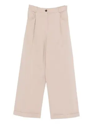Brunello Cucinelli Cotton Trousers With Button Closure