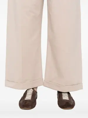 Brunello Cucinelli Cotton Trousers With Button Closure