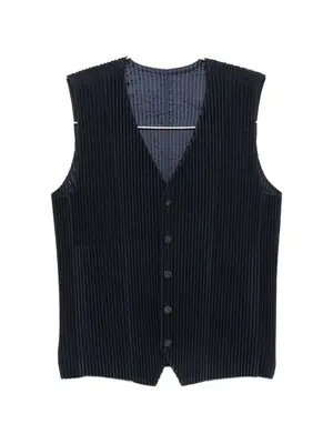 Issey Miyake V Neck Vests For Men