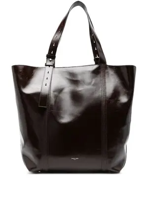 GOLDEN GOOSE 24.7 Leather Handbag - Brown