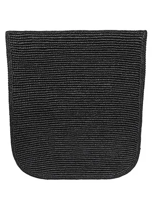 THE ROW Lori Raffia Tote Bag - Black