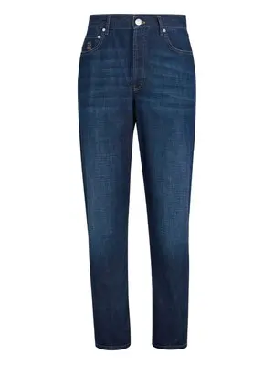 Brunello Cucinelli Logo Jeans For Men