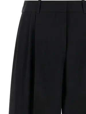 THE ROW Lior Wool Trousers - Black