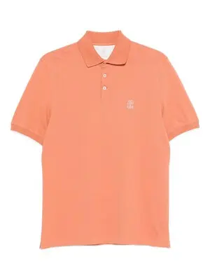 Brunello Cucinelli Logo Cotton Polo Shirt