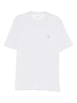 Brunello Cucinelli Logo Cotton T-shirt