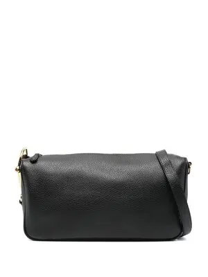Gucci Half Horsebit Medium Leather Shoulder Bag - Black