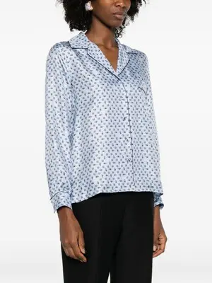 Max Mara Silk Paisley Print Shirt