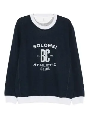 Brunello Cucinelli Logo Cotton Sweatshirt