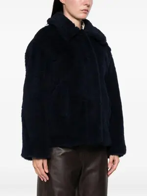 Max Mara Wool Short Coat - Blue