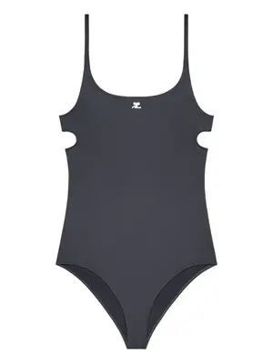 COURREGES Cut-out One-piece Swimsuit - Grey