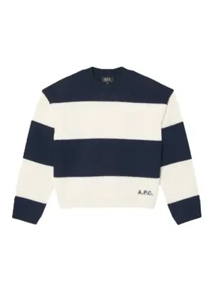 A.p.c. Penny Striped Crewneck Sweater