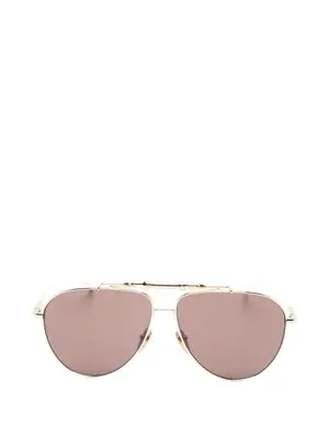 Gucci Tone Aviator Sunglasses - Gold