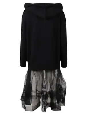JUCCA Hooded Sweatshirt With Tulle Skirt Detail