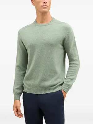 Boglioli Round Neck Wool Jumper - Blue