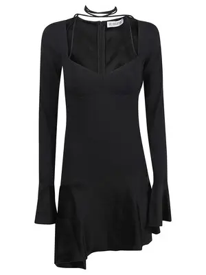 LES FILLES D'EVA Sweetheart Neckline Mini Dress
