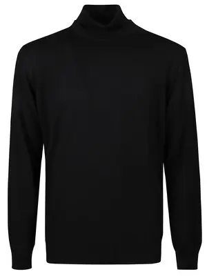 KANGRA Turtleneck Sweater - Black