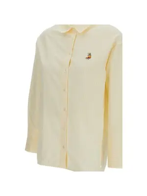 Maison Kitsuné Dreaming Fox Striped Button-up Shirt