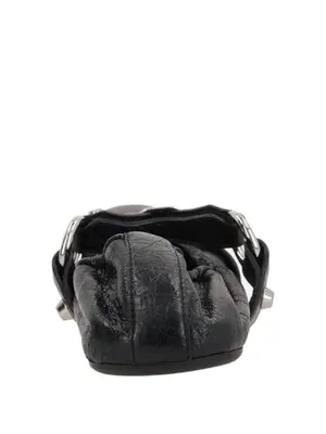 Balenciaga City Leather Ballet Flats