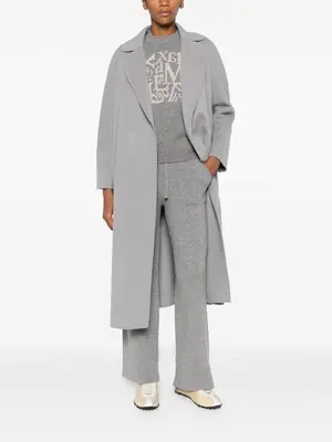 Max Mara Wool Long Coat - Blue