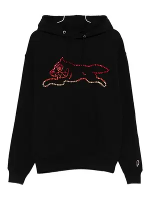 ICECREAM Running Dog Sequin Hoodie - Black