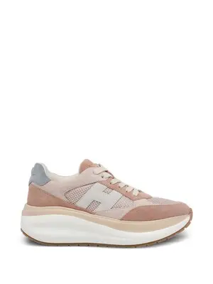 Hogan H714 Lace-up Leather Sneakers - Brown