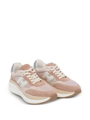 Hogan H714 Lace-up Leather Sneakers - Brown
