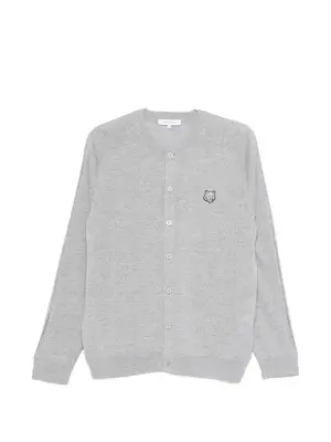 Maison Kitsuné Fox Head Wool Cardigan